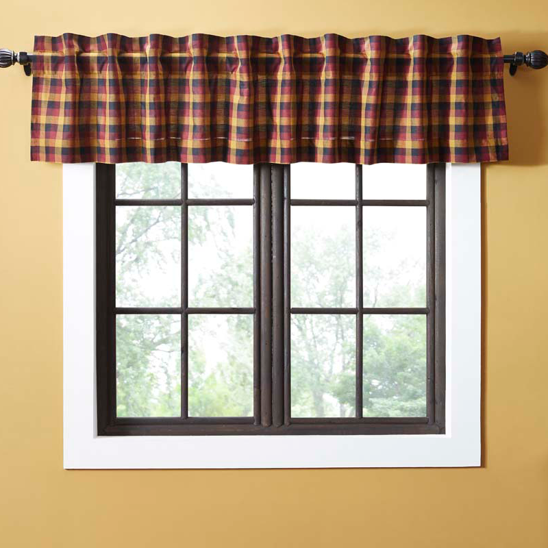 Heritage Farms Primitive Check Valance – DL Country Barn