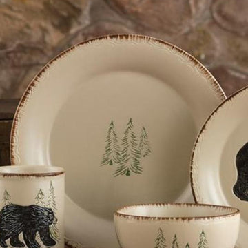 Rustic Retreat Dinnerware Set - 16 pieces | Park Designs Dinnerware ...