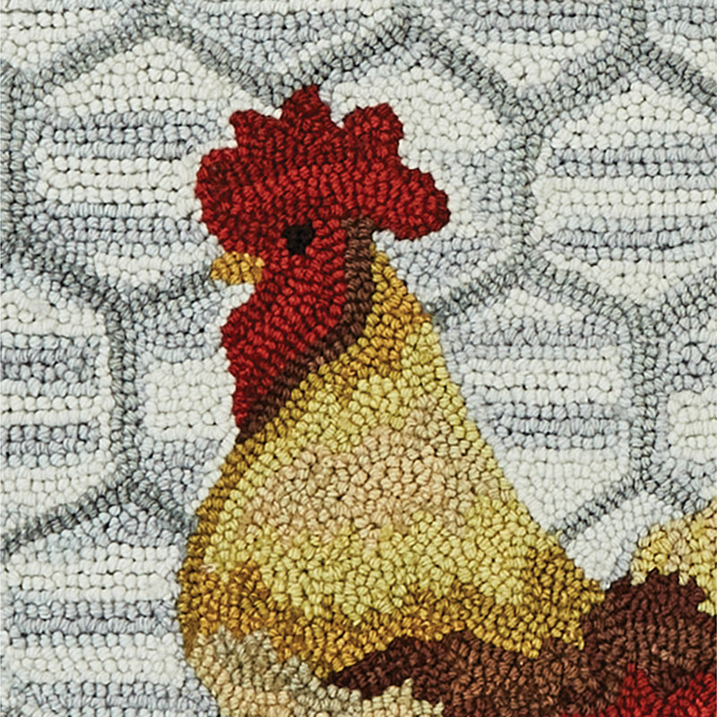 Break of Day Rooster Hooked Rug 2x3 – DL Country Barn