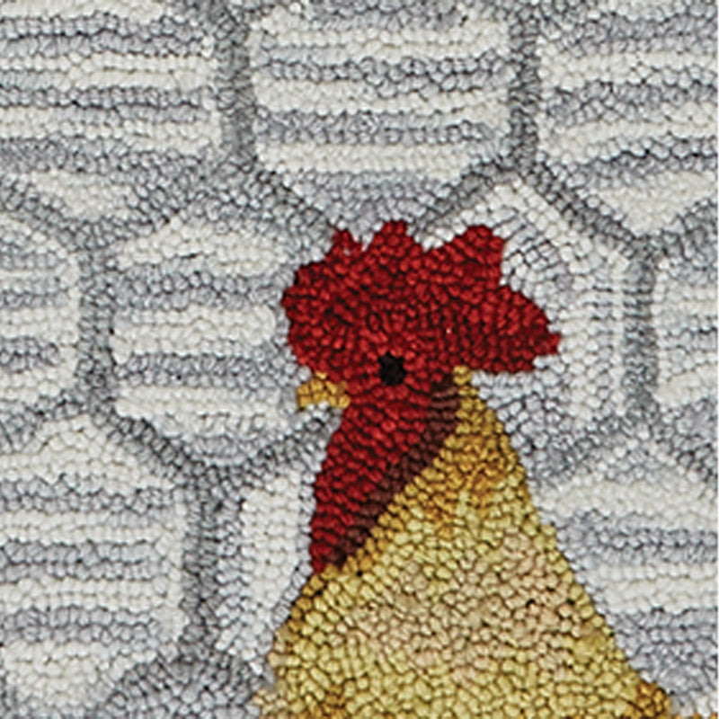 Break of Day Rooster Hooked Chair Pad - Set of 4 – DL Country Barn