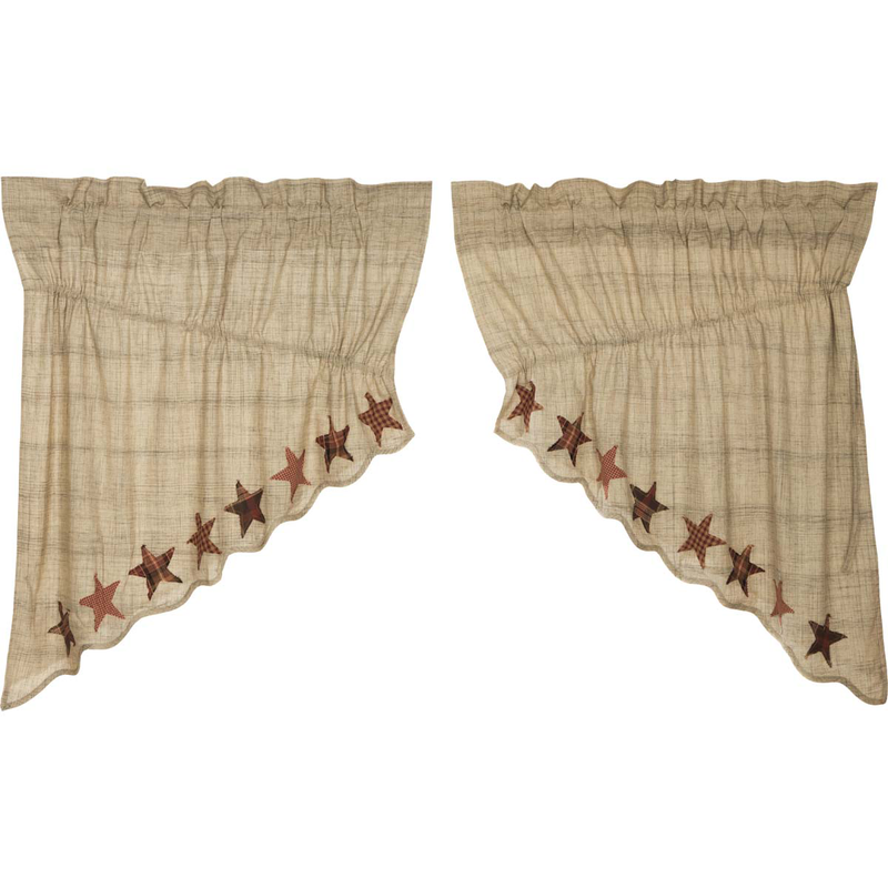 Abilene Star Prairie Swag Curtains | Country Primitive Curtains by VHC ...