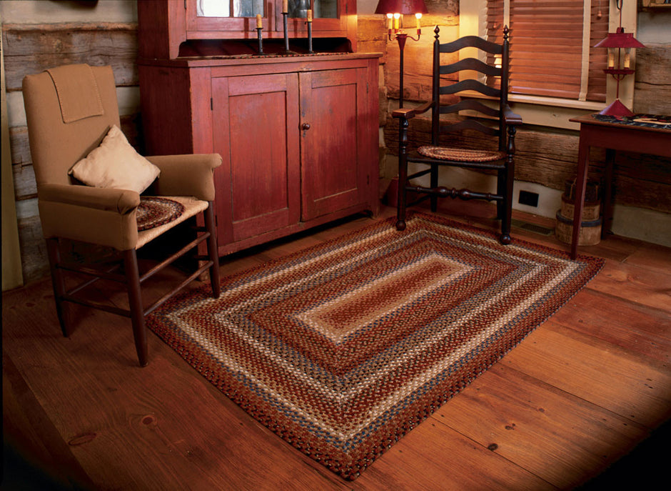 Biscotti Cotton Braided Rug | Country Primitive Braided Rug by ...