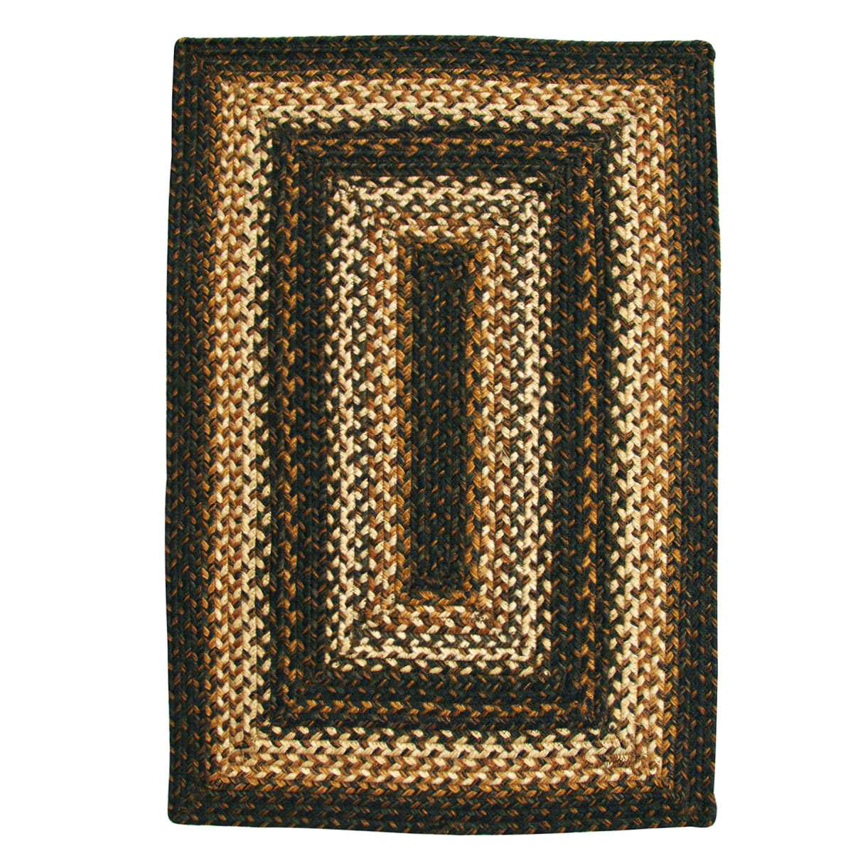Kilimanjaro Jute Braided Rug | Country Primitive Braided Jute Rug by ...