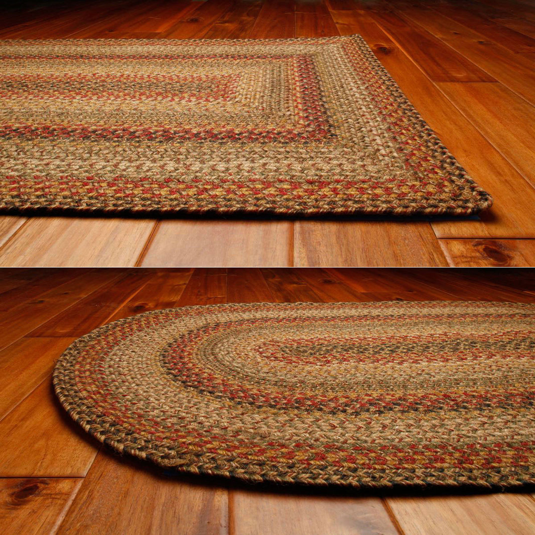 Kingston Jute Braided Rug | Country Primitive Braided Jute Rug – DL ...