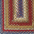 Log Cabin Step Cotton Braided Rug | Country Primitive Braided Rug by ...