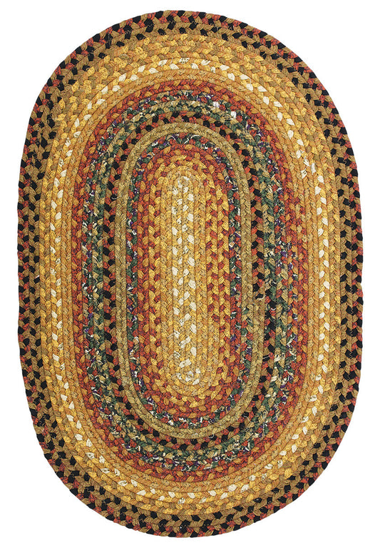 Peppercorn Cotton Braided Rug | Country Primitive Braided Rug by ...