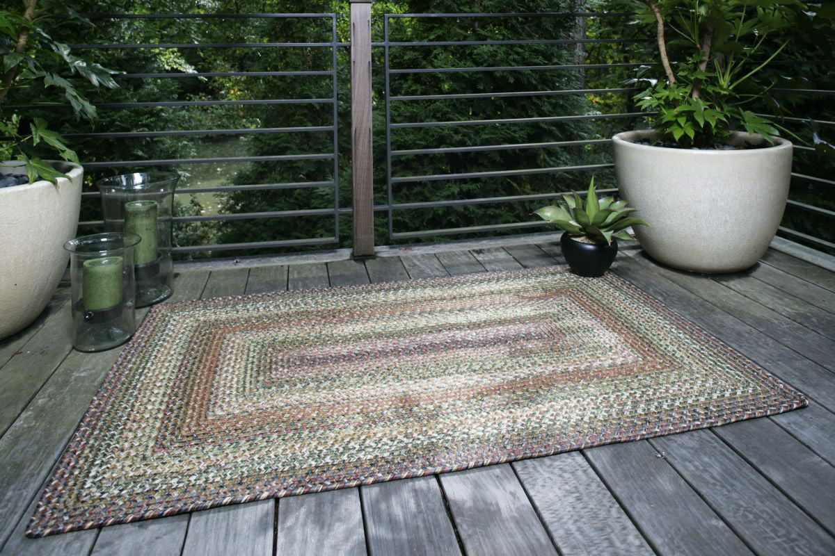 Rainforest Ultra Durable Braided Rug | Outdoor Braided Rug by Homespice ...